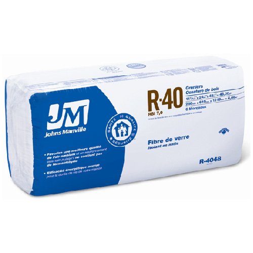 Johns Manville R40 Crawlspace Fibreglass Insulation - Covers 32-sq. ft ...
