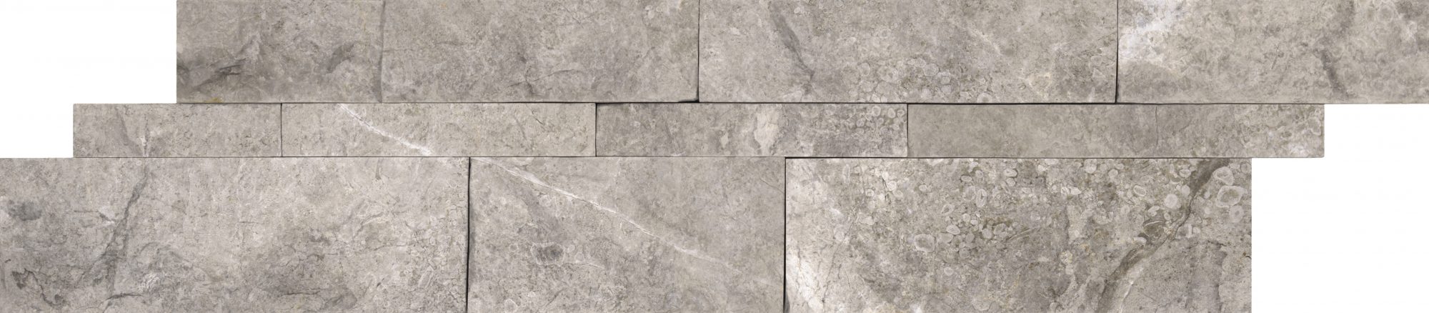 Anatolia 6 x 24 in (15 x 60 cm) Ritz Gray Split Face Marble Panel